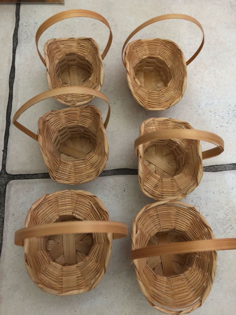 Mini Rattan Baskets, Furniture & Home Living, Home Improvement ...