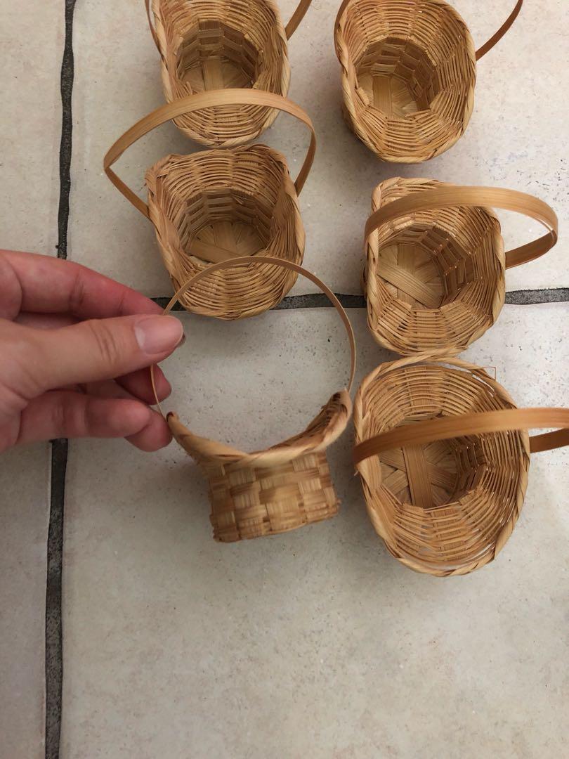 Mini Rattan Baskets, Furniture & Home Living, Home Improvement ...