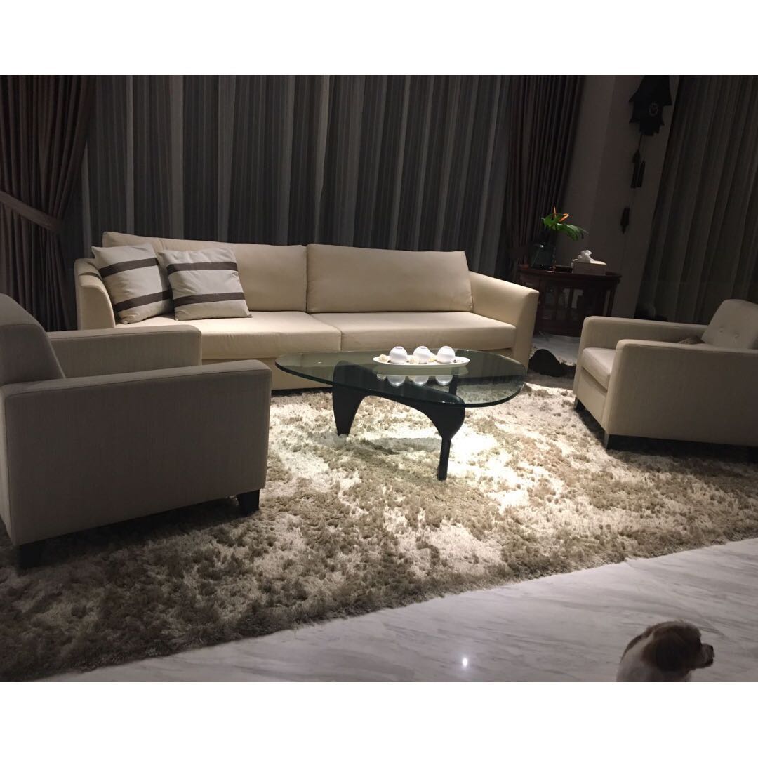 Modern Colonial Fabric Sofa Set, Furniture & Home Living, Furniture ...