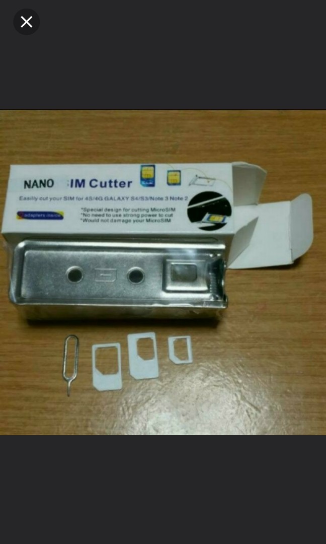 Nano Sim Cutter with 1 eject pin & 3 adapters. Pinegold86, Mobile ...