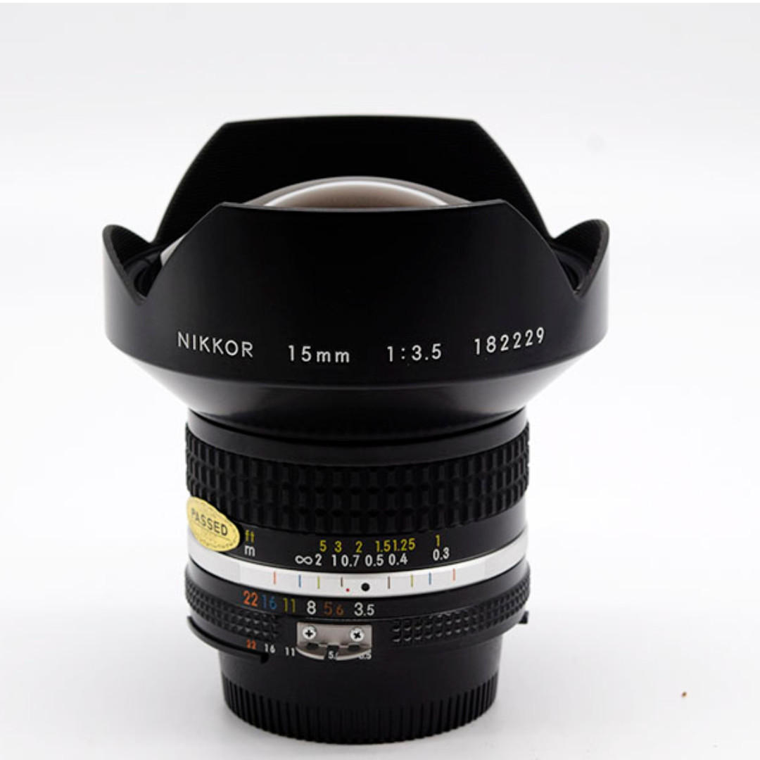 NIKON 15mm f/3.5 15/3.5 NIKKOR AI-s #HK7704, 攝影器材, 鏡頭及裝備 - Carousell
