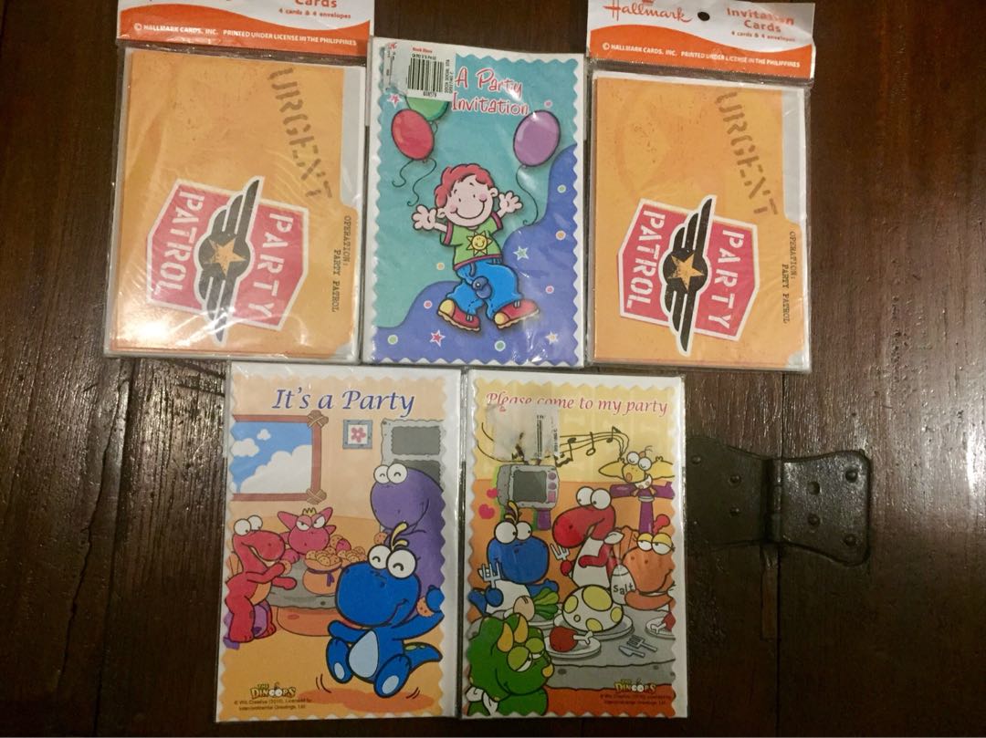 Party Invitation Cards(5 Packs), Everything Else, Others on Carousell