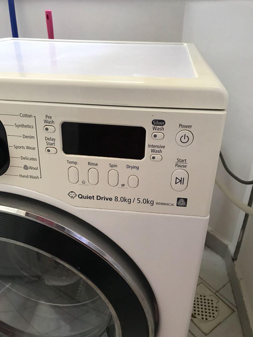 Samsung washer dryer wd8804cja, TV & Home Appliances, Washing Machines ...