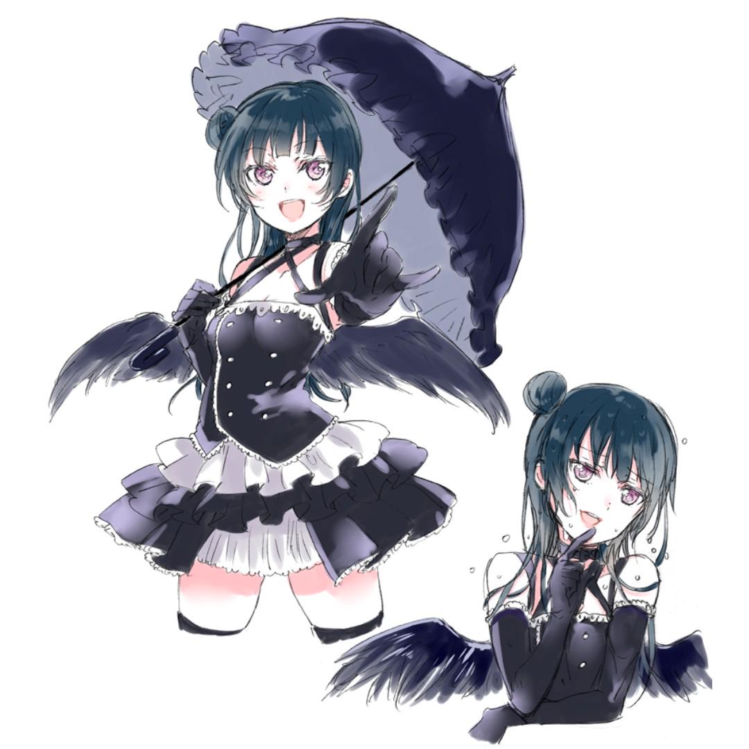 Yoshiko Tsushima Fallen Angel Cosplay Love Live Sunshine Yohane Black ...