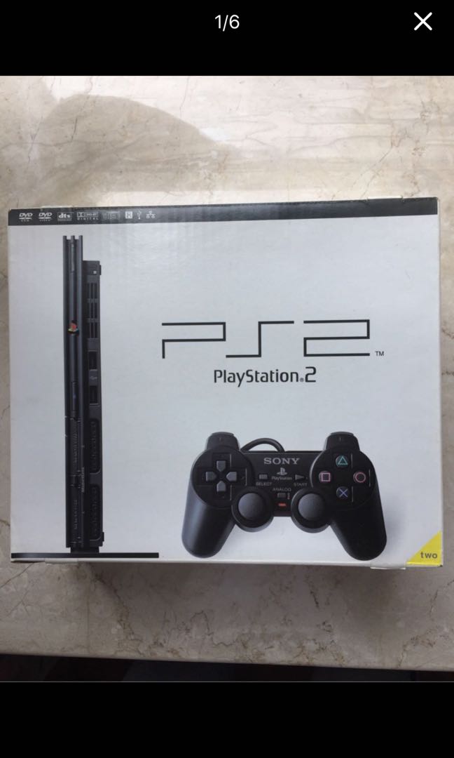 全新 PlayStation 2 slim console scph-70006 運作正常, 電子遊戲, 遊戲機配件, 手掣 - Carousell