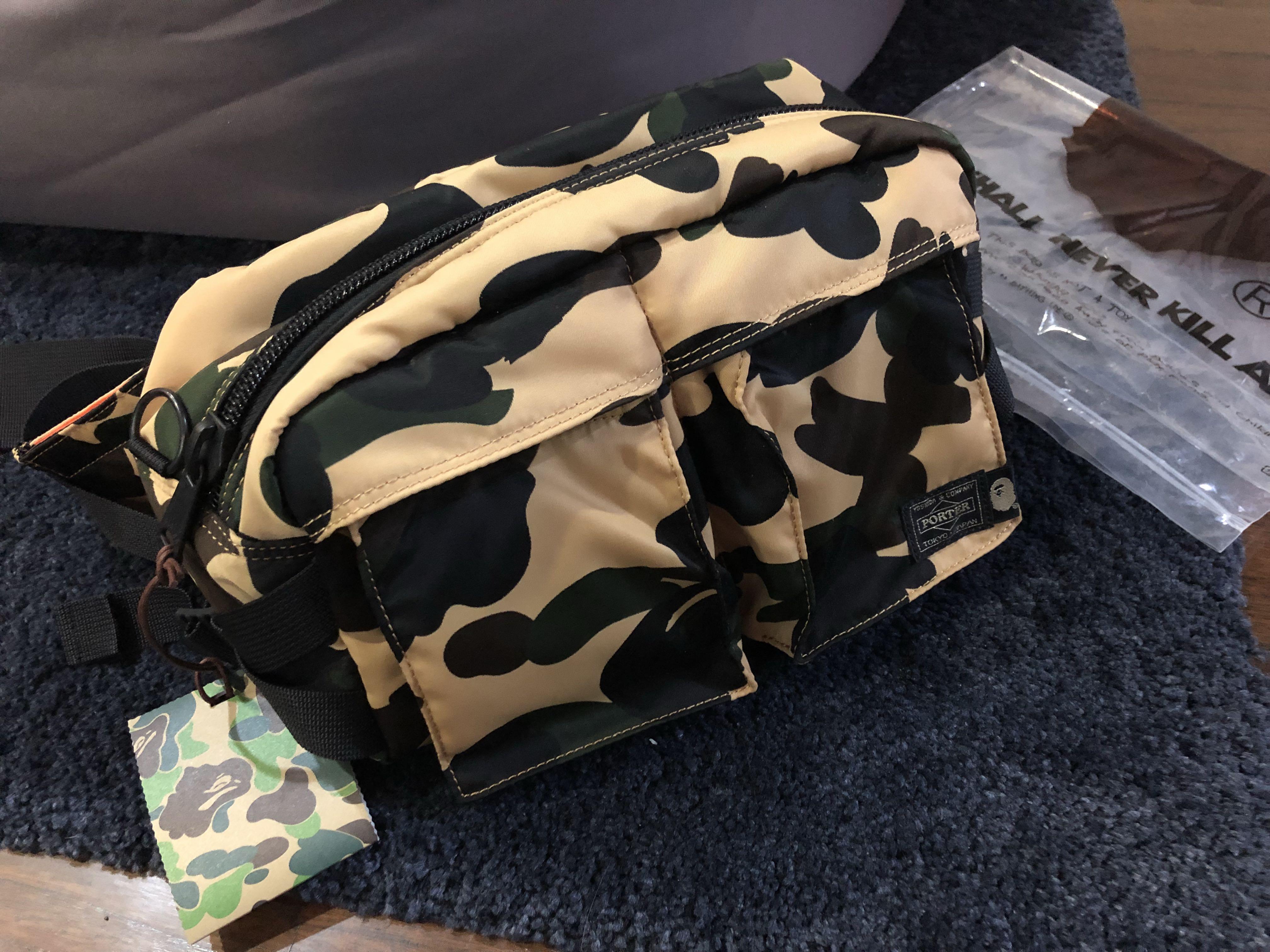 BAPE X PORTER 1ST CAMO WAIST BAG, Men's Fashion, Bags, Sling Bags on ...
