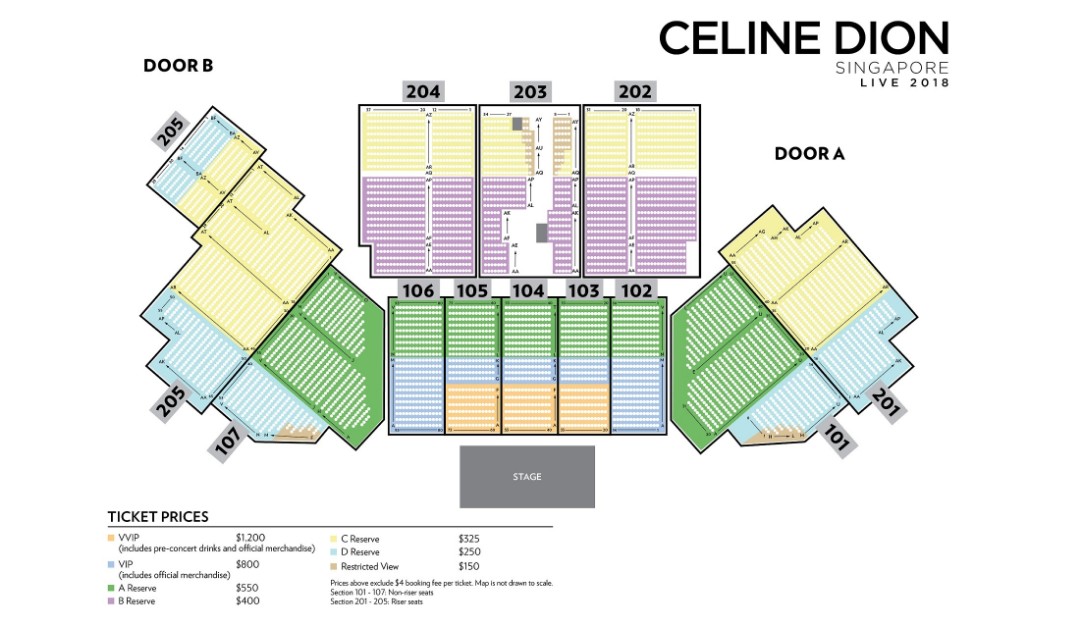 Celine Dion CAT C tickets, Tickets & Vouchers, Local Attractions ...