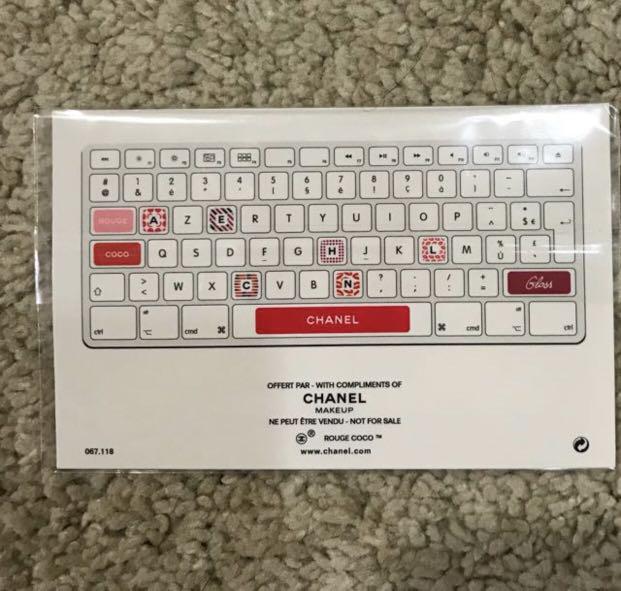 Chanel Keyboard Stickers, Luxury, Accessories on Carousell