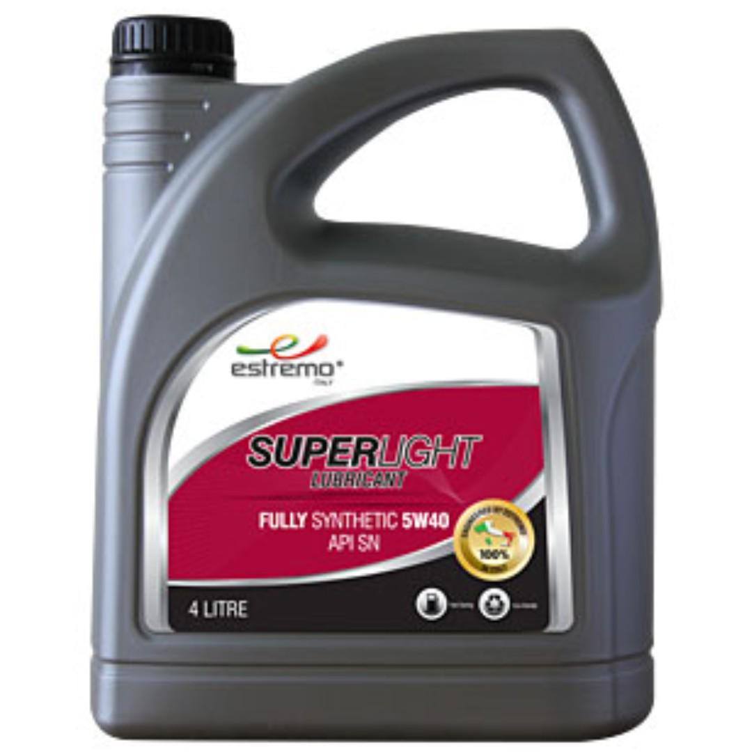 Estremo Superlight 5W40 Fully Synthetic Engine Oil (ESFS), Auto Accessories on Carousell