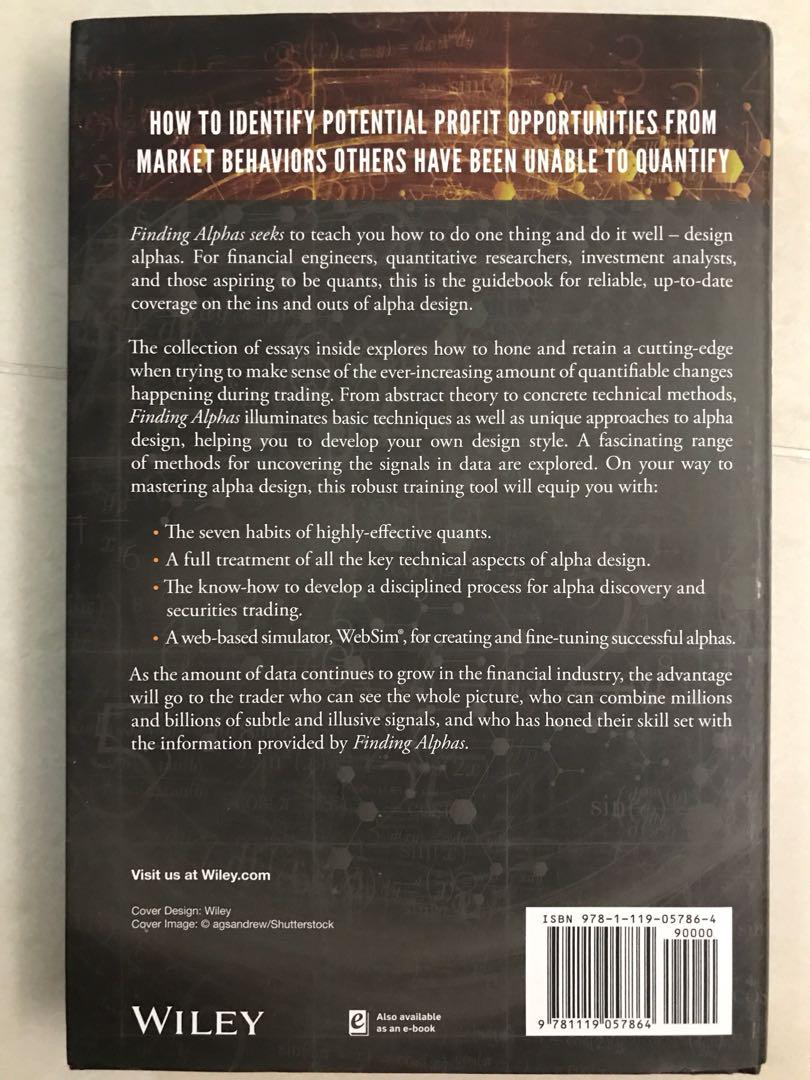 Finding Alphas: A quantitative approach to building trading strategies ...