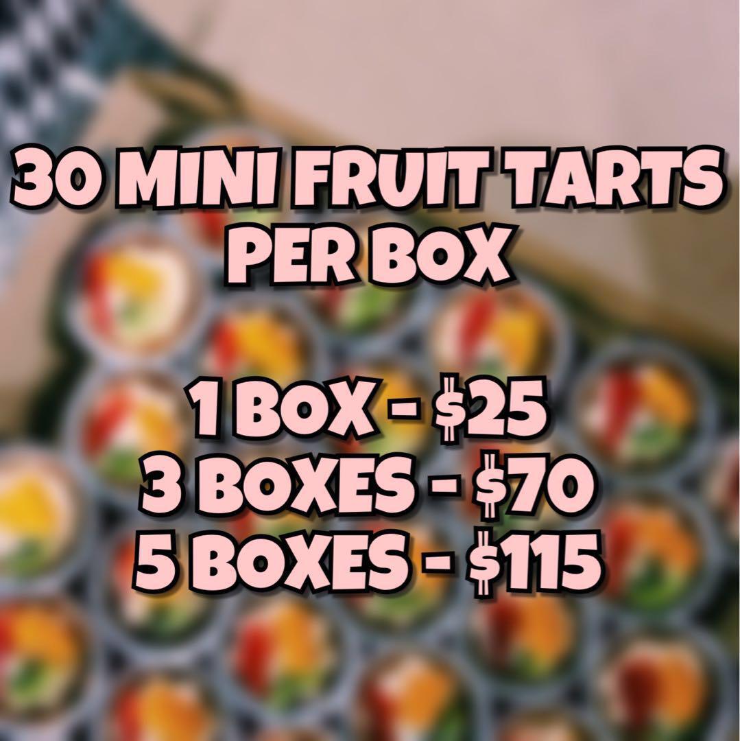 MINI FRUIT TARTS PRE-ORDER FOR HARI RAYA (Muslim-Owned), Food & Drinks ...