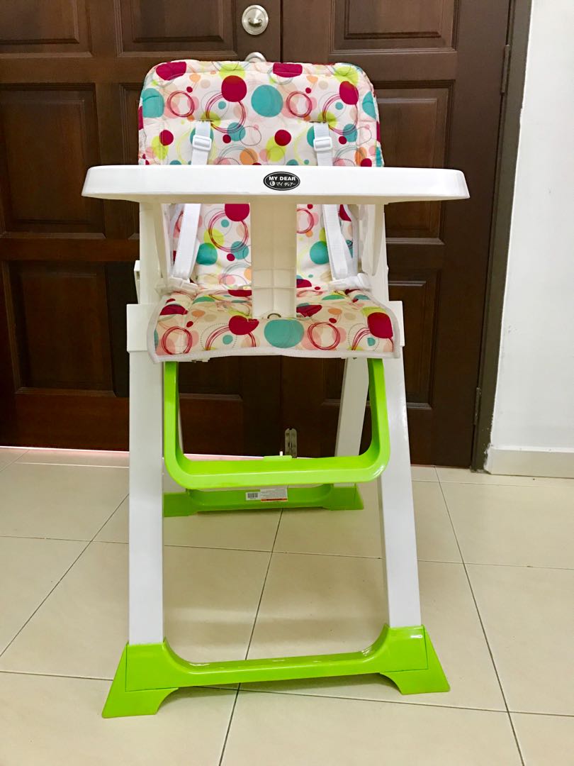 My Dear Foldable High Chair with Removable Tray, Babies & Kids, Nursing ...
