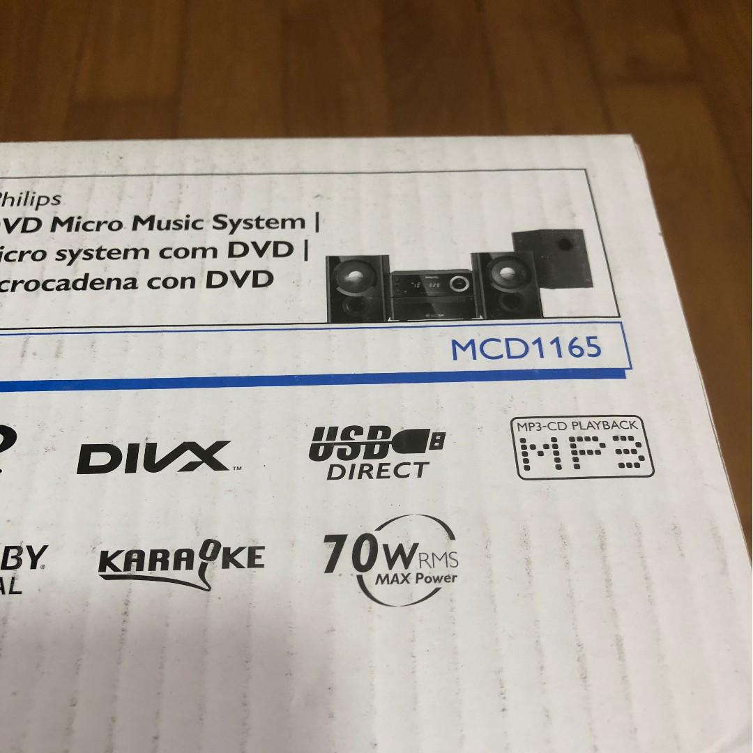 Philips Micro Music HiFi System with Subwoofer - MCD 1165, Audio, Other ...