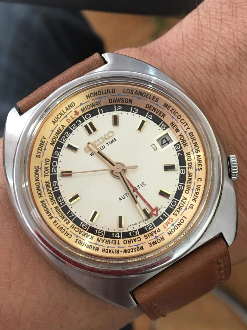 Seiko Worldtime 6117-6409, Men's Fashion, Watches & Accessories, Watches on Carousell