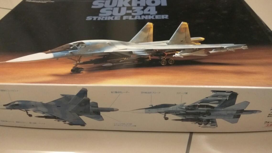 Tamiya Sukhoi SU 34 Strike Flanker 1/72 scale, Hobbies & Toys ...
