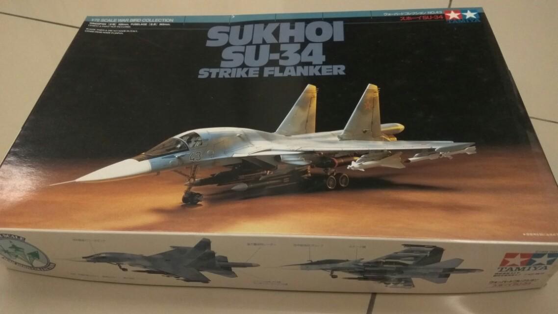Tamiya Sukhoi SU 34 Strike Flanker 1/72 scale, Hobbies & Toys ...