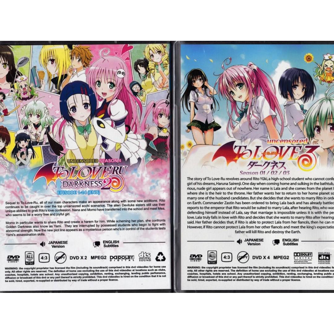 To Love Ru Season 1,2,3,4 Anime DVD, Hobbies & Toys, Music & Media, CDs ...
