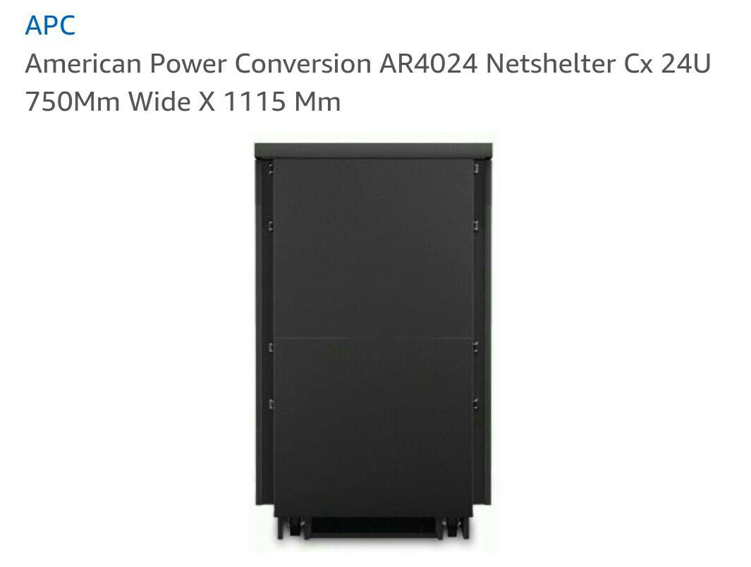 APC American Power Conversion AR4024 Netshelter Cx 24U Sound proof ...