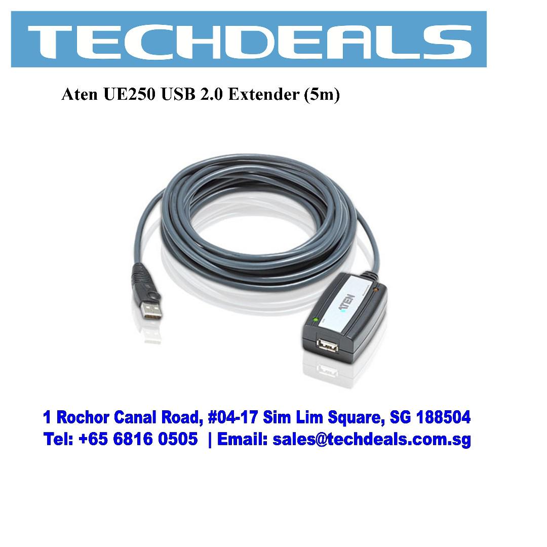 Aten UE250 USB 2.0 Extender (5m), Computers & Tech, Parts & Accessories ...