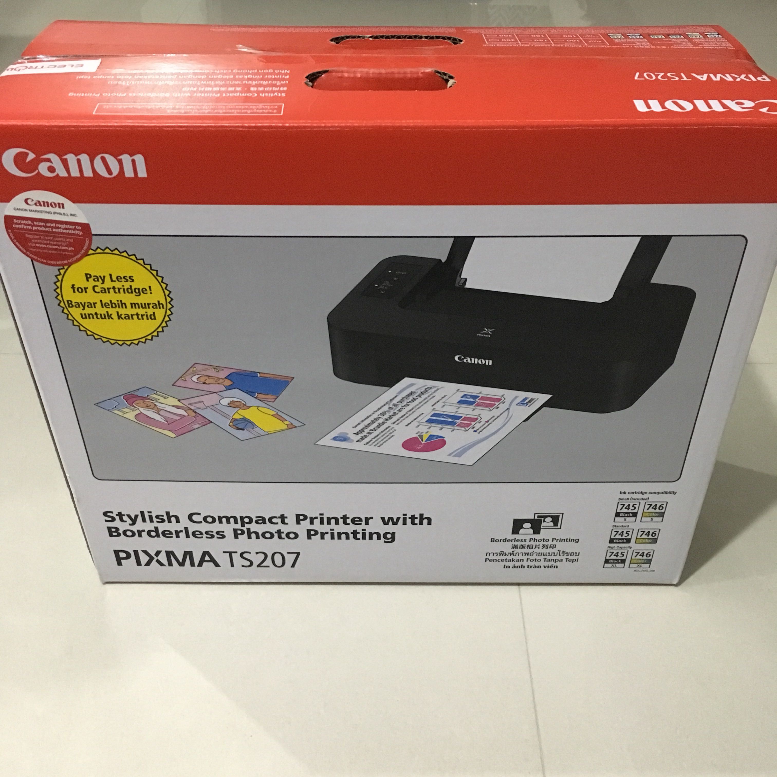 Canon PIXMA TS207 Printer, Computers & Tech, Printers, Scanners ...