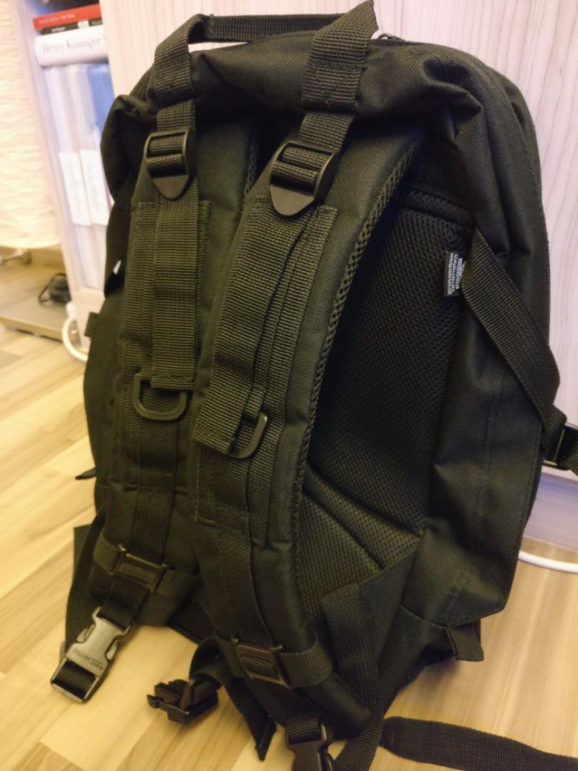 D&G Black Military Laptop Backpack, Men's Fashion, Bags, Backpacks on ...