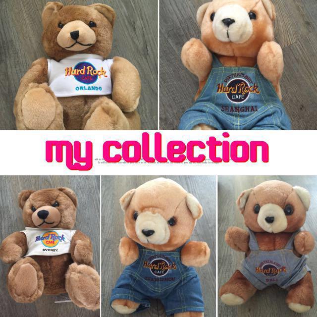 Different country collection Hard Rock Bears, Hobbies & Toys, Toys ...