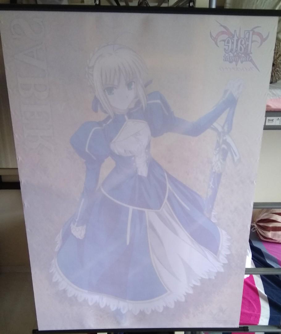 Fate Stay Night, Saber Poster, Hobbies & Toys, Toys & Games on Carousell