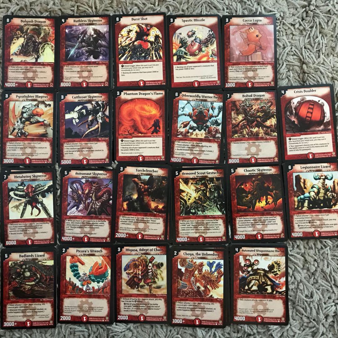 Fire Non Foil Duel Masters Cards, Hobbies & Toys, Toys & Games on Carousell