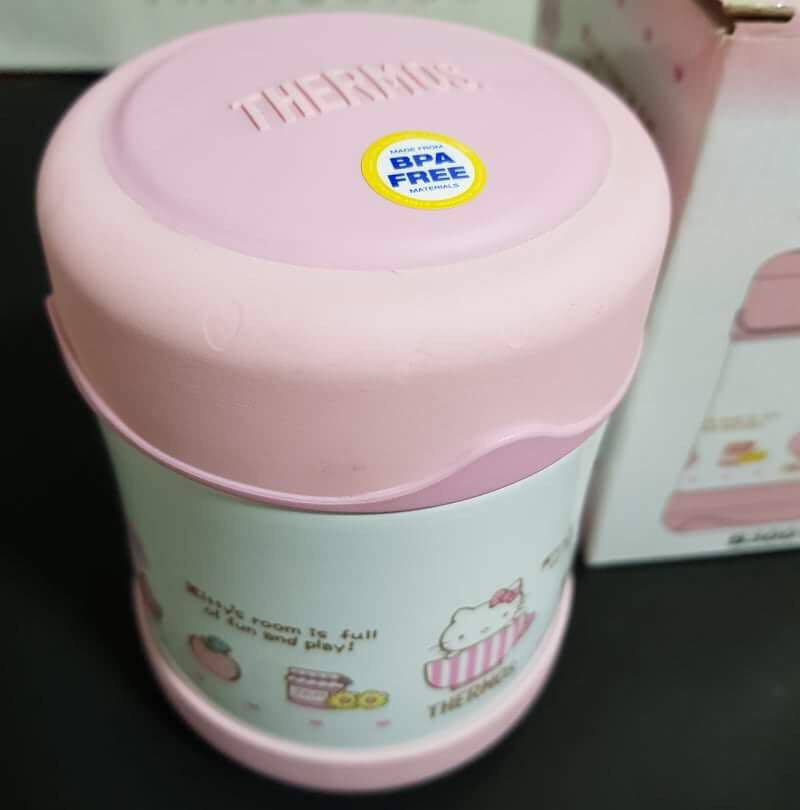 Genuine Thermos Hello Kitty FUNTAINER Stainless Steel Food Jar - 10oz, Babies & Kids, Nursing ...
