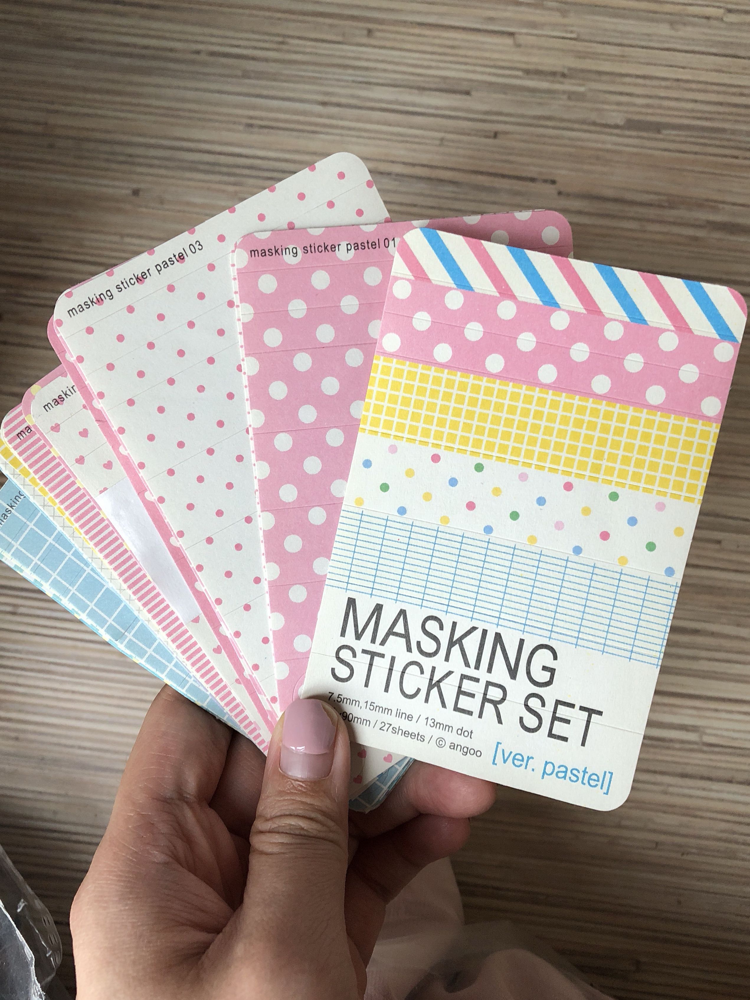 Masking Sticker Set, Hobbies & Toys, Stationery & Craft, Craft Supplies ...