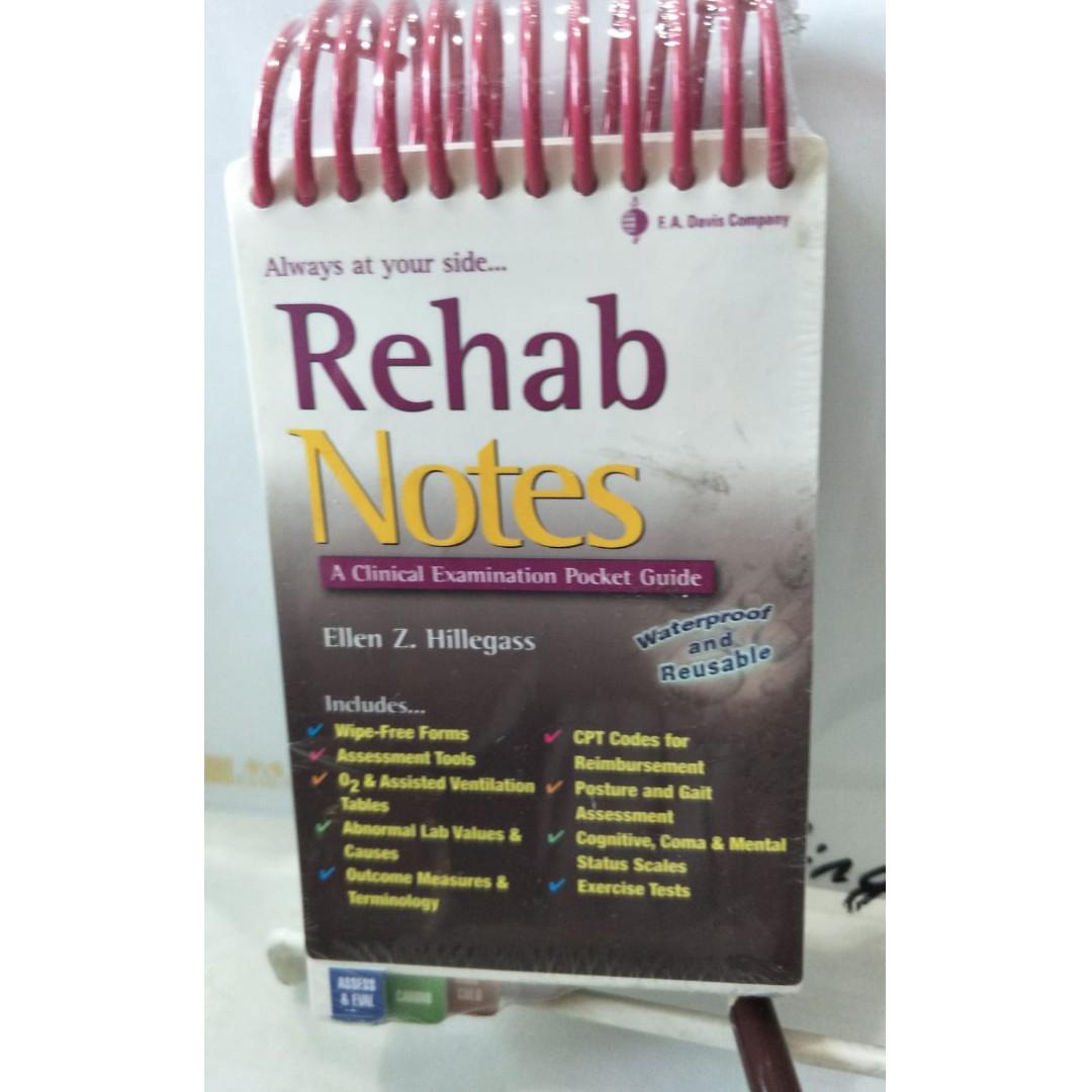 Rehab Notes, Hobbies & Toys, Books & Magazines, Assessment Books on ...