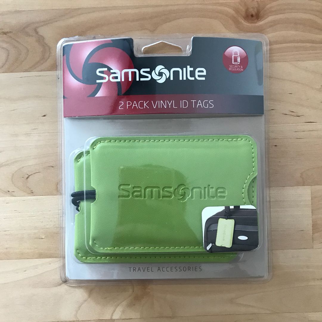 Samsonite 2 Pack Vinyl ID Tags, Hobbies & Toys, Travel, Travel ...