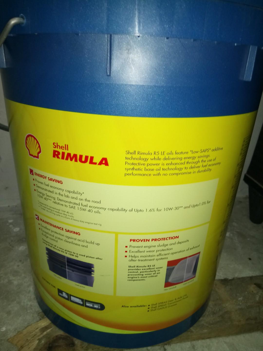 SHELL Rimula R5LE 10w-40, Auto Accessories on Carousell