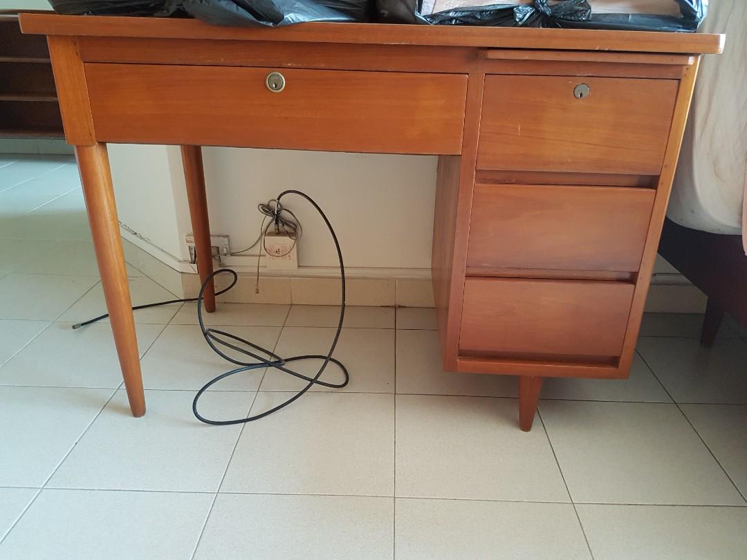1950s study table, Furniture & Home Living, Furniture, Tables & Sets on ...