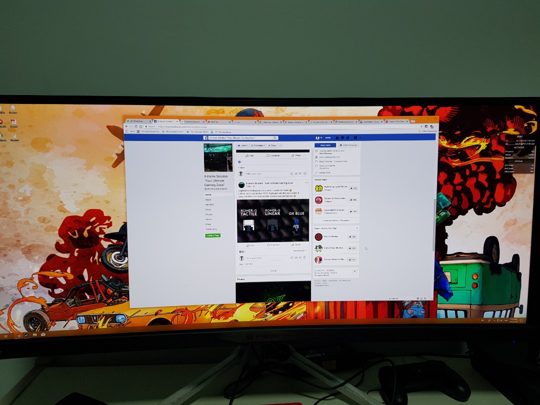 Acer Predator X34 Ultra wide G-Sync curved 100Hz Curved Monitor ...