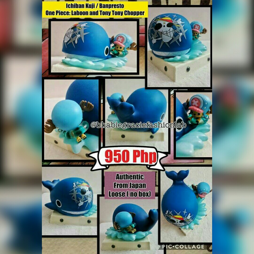Authentic One Piece Laboon and Chopper, Hobbies & Toys, Toys & Games on ...