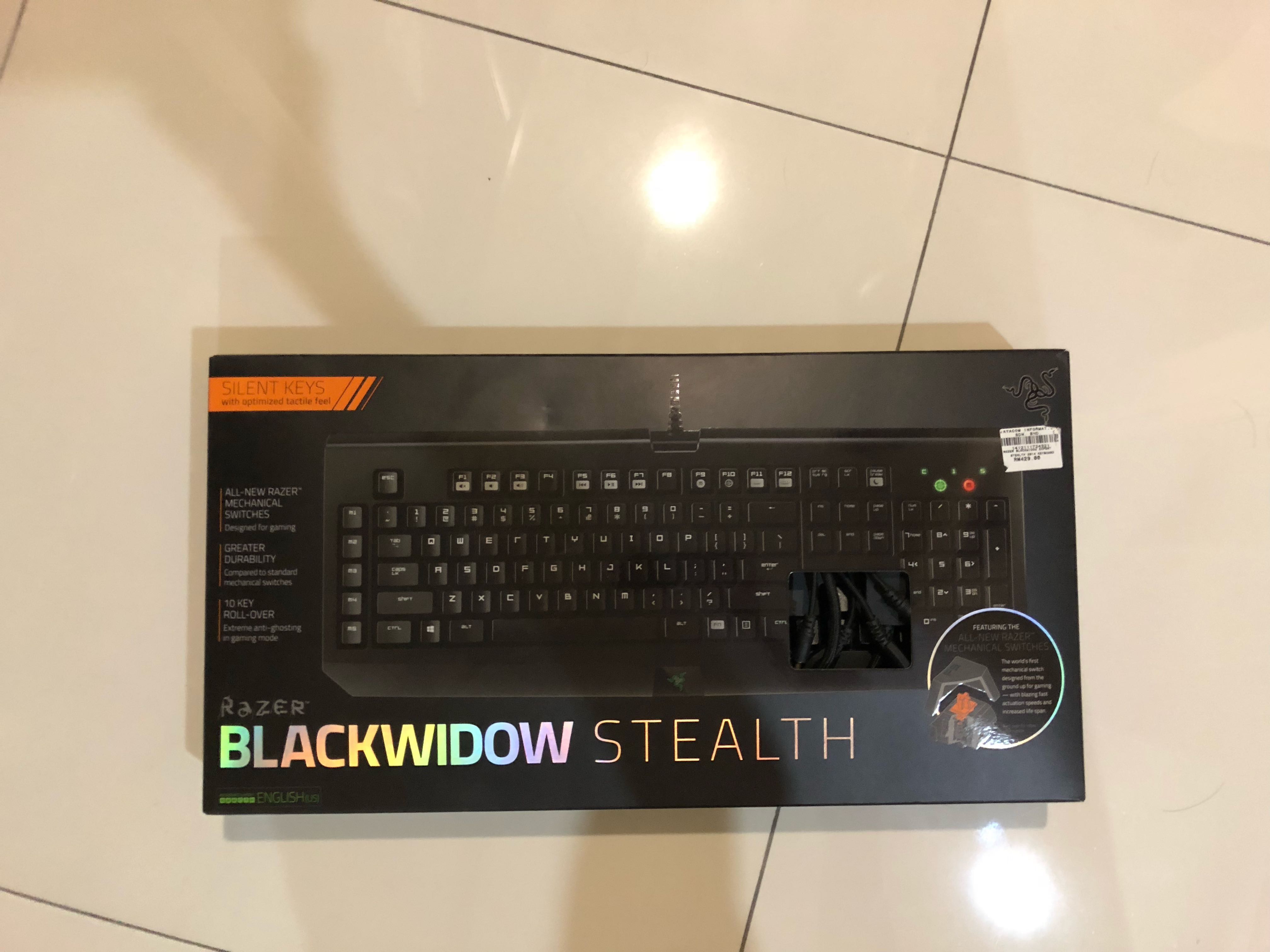 Blackwidow Stealth Razor Keyboard, Computers & Tech, Parts ...