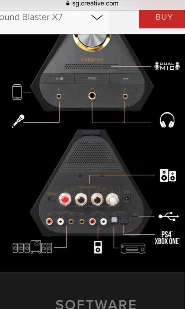 Creative X7 amplifier and Emu-xm7 speakers, Audio, Soundbars, Speakers ...