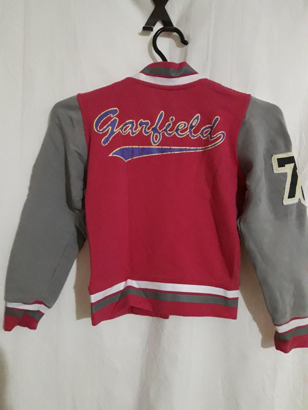 Garfield Varsity Jacket, Babies & Kids, Babies & Kids Fashion on Carousell