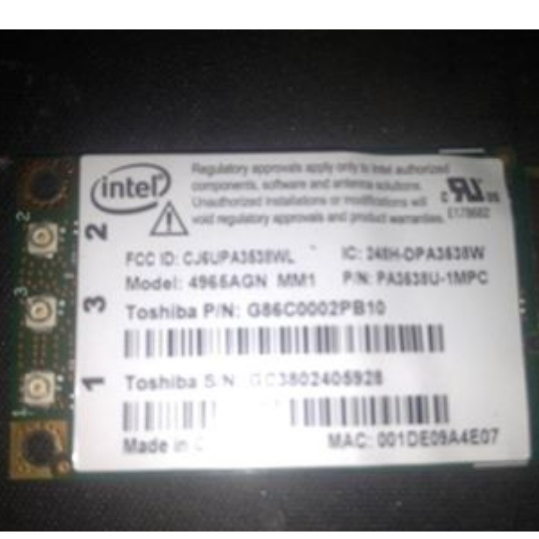 intel laptop wifi card4965agn, Mobile Phones & Gadgets, Mobile & Gadget ...