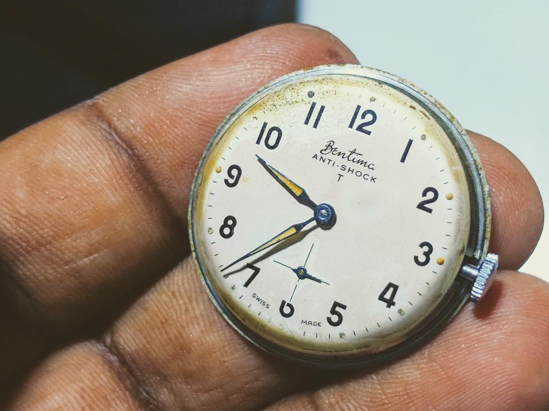 Vintage swiss ladies watch, Old Bentima 7 Jewel watch with fixoflex ...