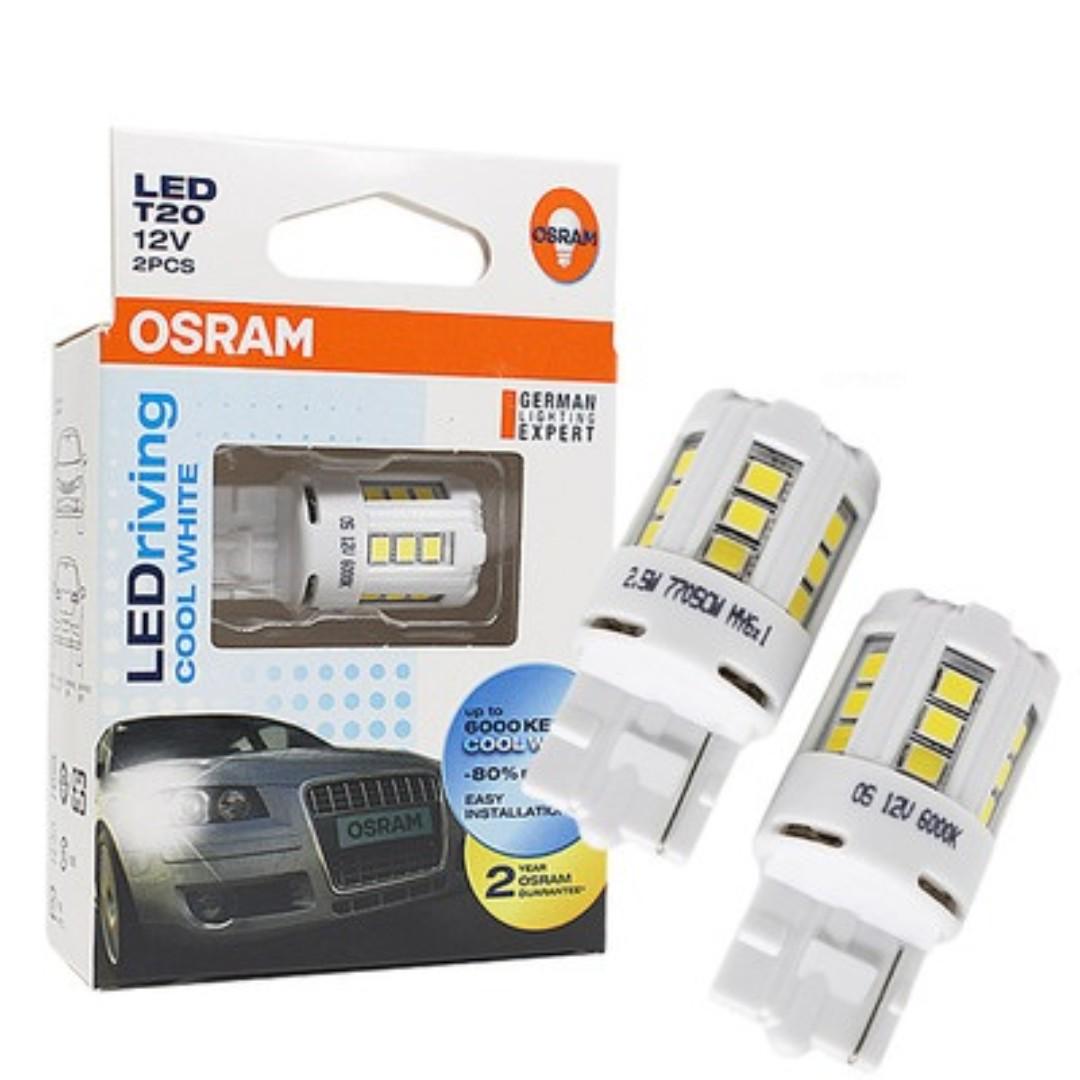 OSRAM LED T20 Cool White Yellow Red W21W , Car Accessories, Electronics ...