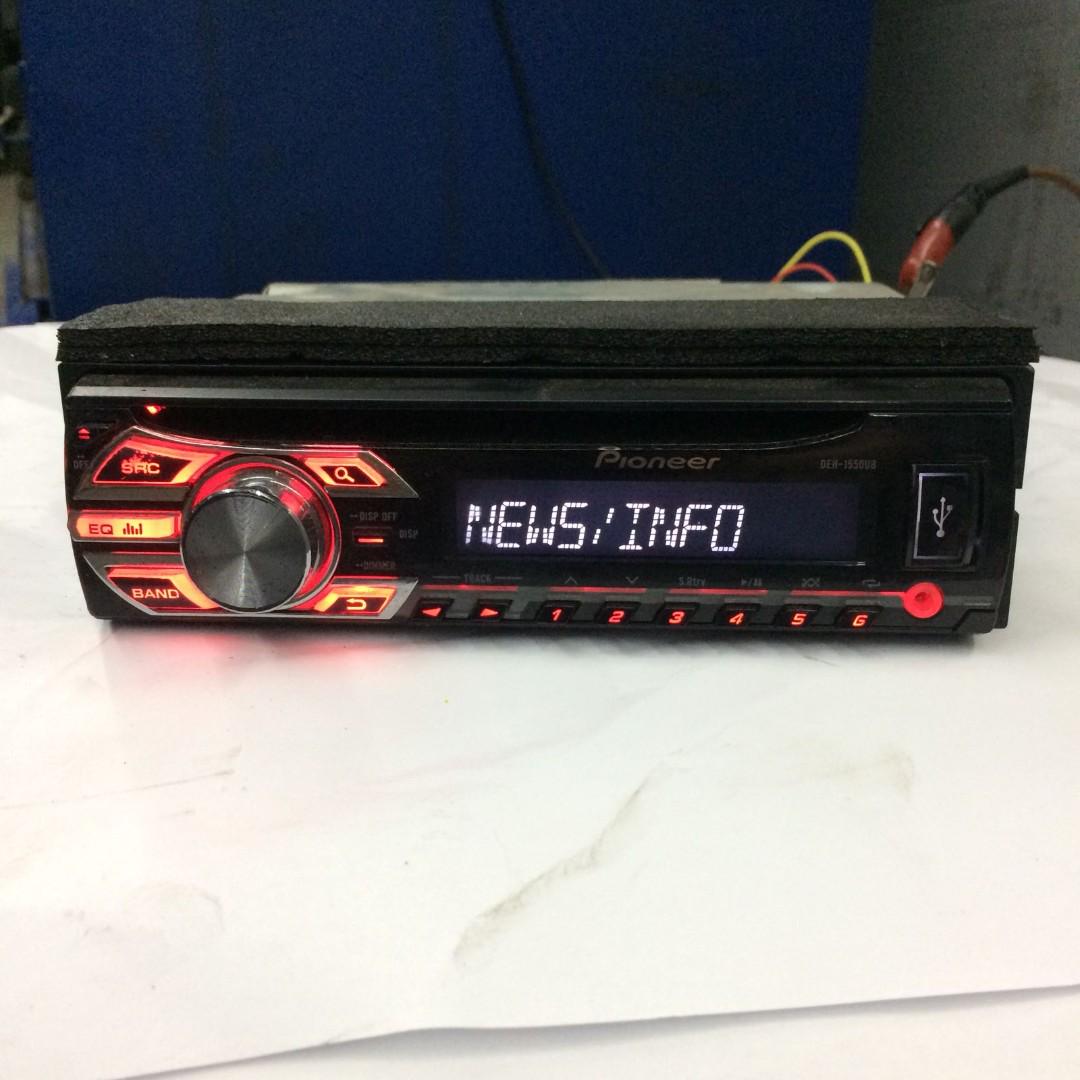 Pioneer DEH-1550UB Player (RS704), Car Accessories, Accessories on Carousell