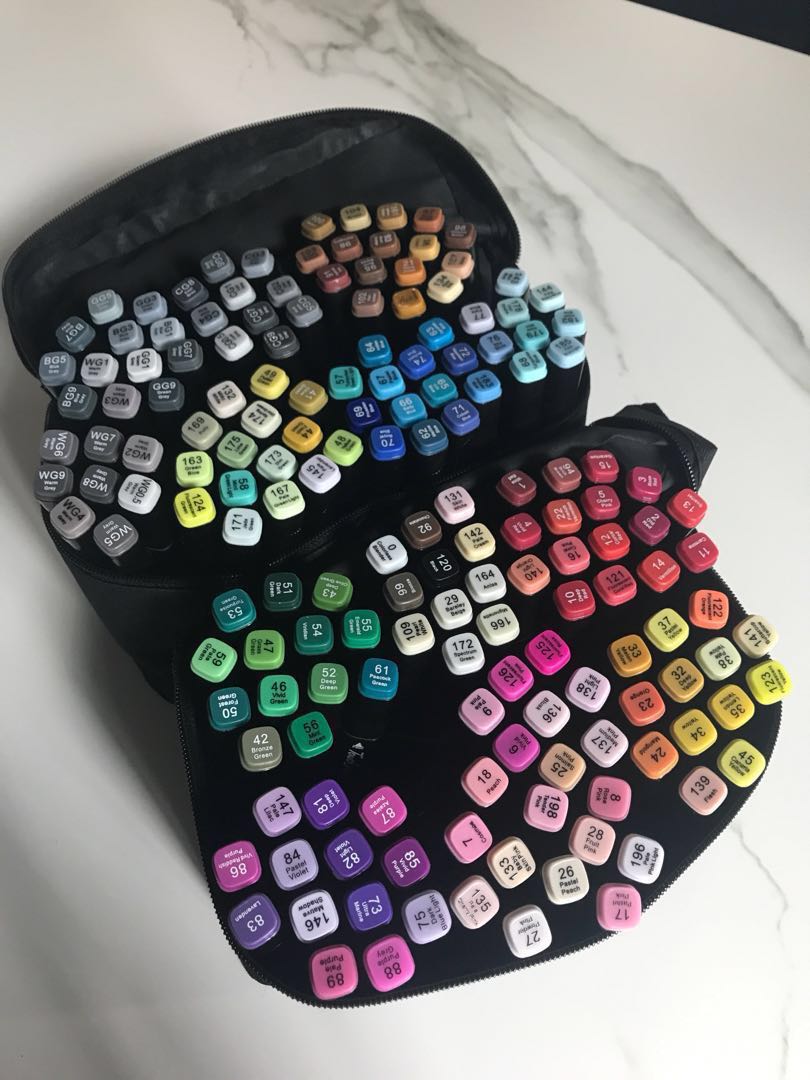 Touchmark Animation Colour Twin Markers 160 colours, Hobbies & Toys ...