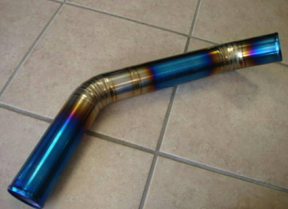 2 piece Titanium Evo X Upper Intercooler Piping kit Mitsubishi 4B11 Evo, Car Accessories ...