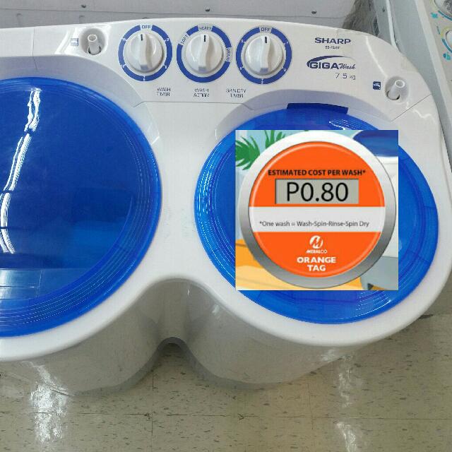 P8,490 Brand New Free Shipping 7.5KG. Sharp Twin Tub Top Load Washing ...