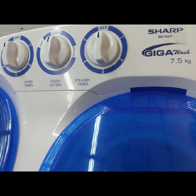 P8,490 Brand New Free Shipping 7.5KG. Sharp Twin Tub Top Load Washing ...