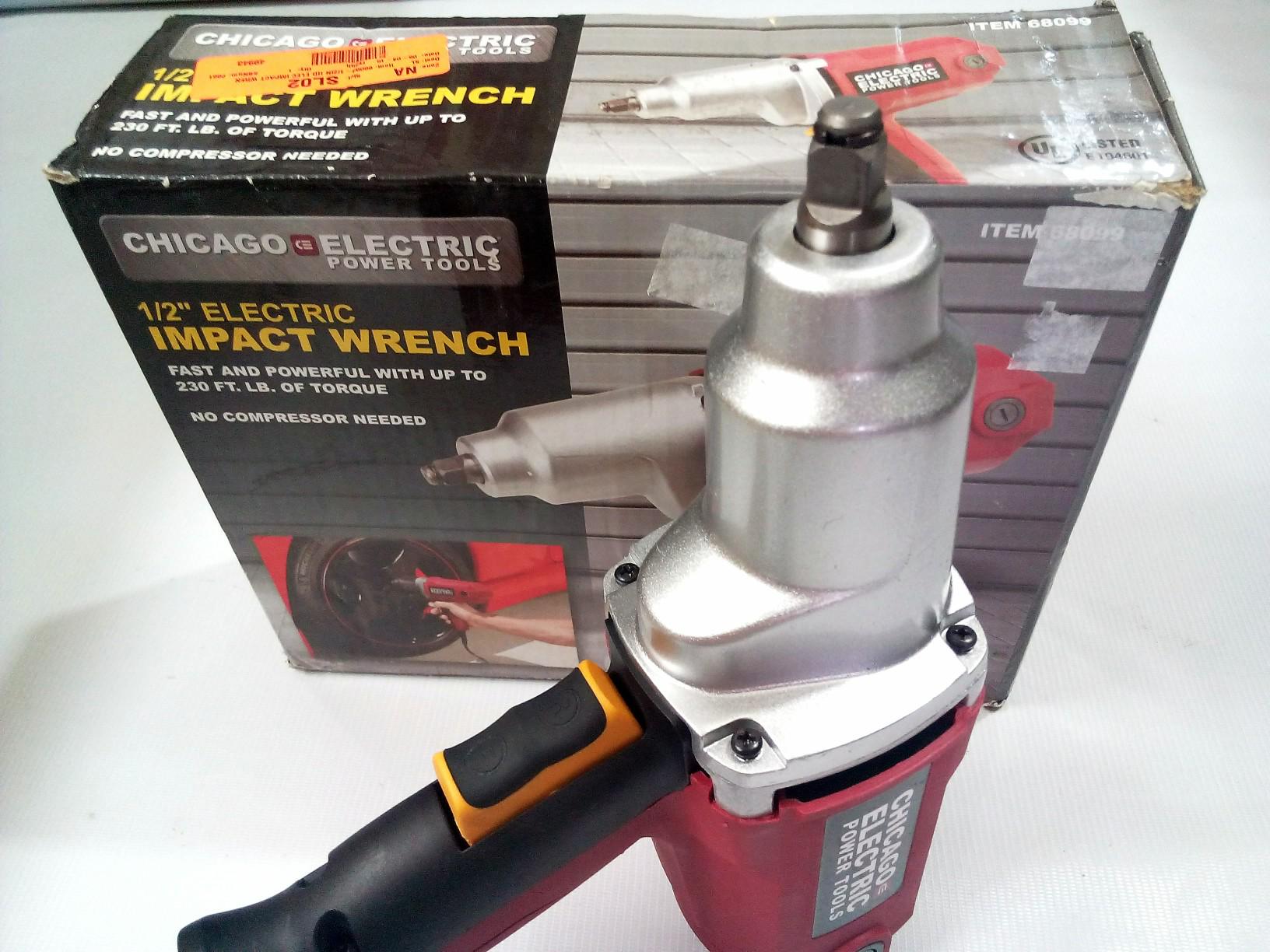 Chicago Electric Heavy Duty 1/2 Drive Electric Impact Wrench 110V (U.S ...