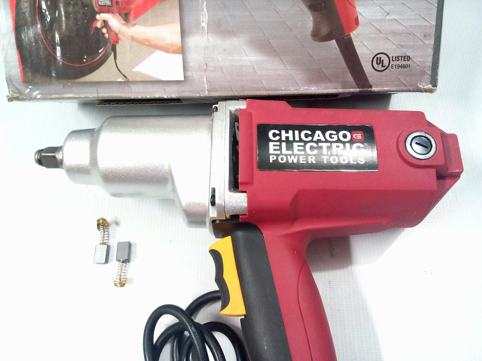 Chicago Electric Heavy Duty 1/2 Drive Electric Impact Wrench 110V (U.S ...