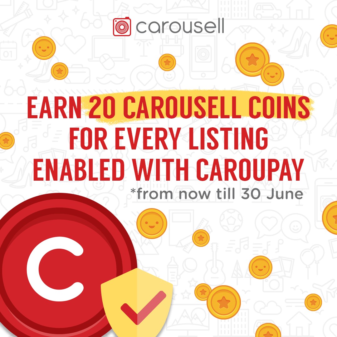 Earn 20 Carousell Coins for every listing enabled with CarouPay ...